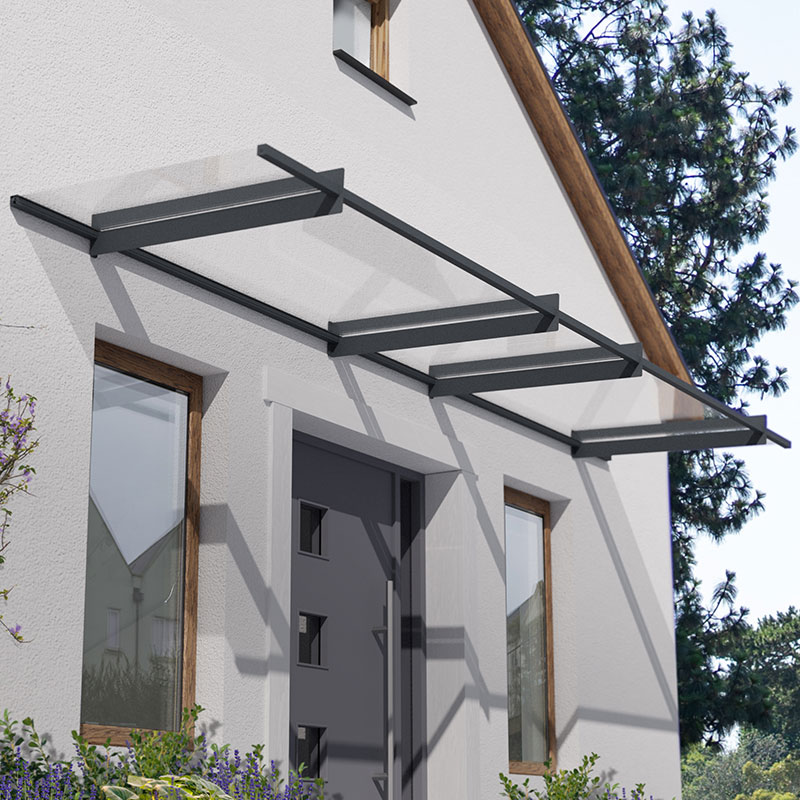 Description of 14' x 3' Palram Canopia Nancy 4100 Door Canopy - Grey (4 ...