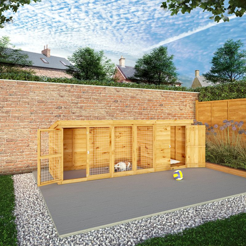 Adley 12 x 4 Canine Shelter & Enclosure - Which Shed?