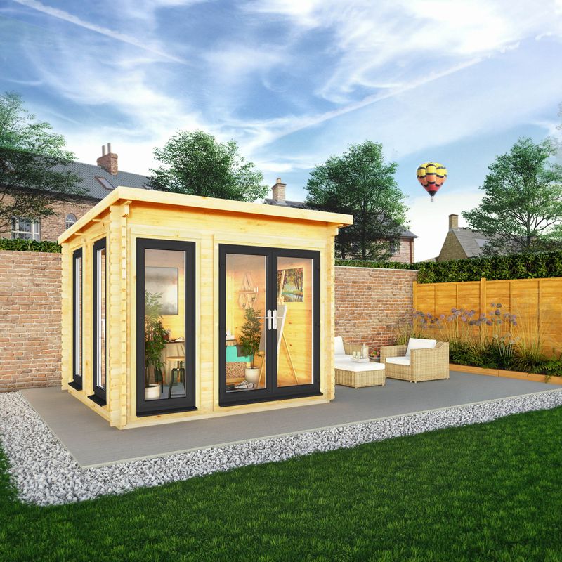 16'x10' The Malayan Garage 44mm Log Cabin - Whichshed.co.uk - Which Shed?