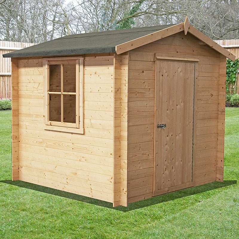 Shire Danbury 2.5m x 2.4m Log Cabin Shed (19mm) - Which Shed?