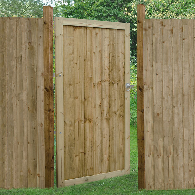 Wooden Garden Gate 3' x 6' Featheredge Pressure Treated by Forest (0 ...