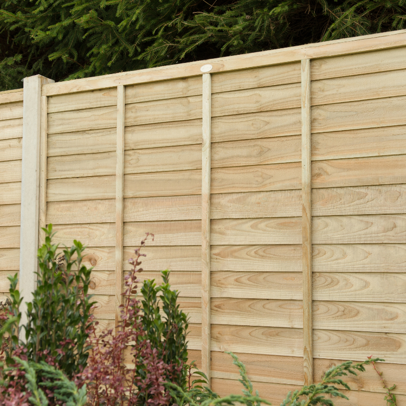 Modern Lap Fence Panel - Hartwood 6' x 5'6 Pressure Treated - Which Shed?