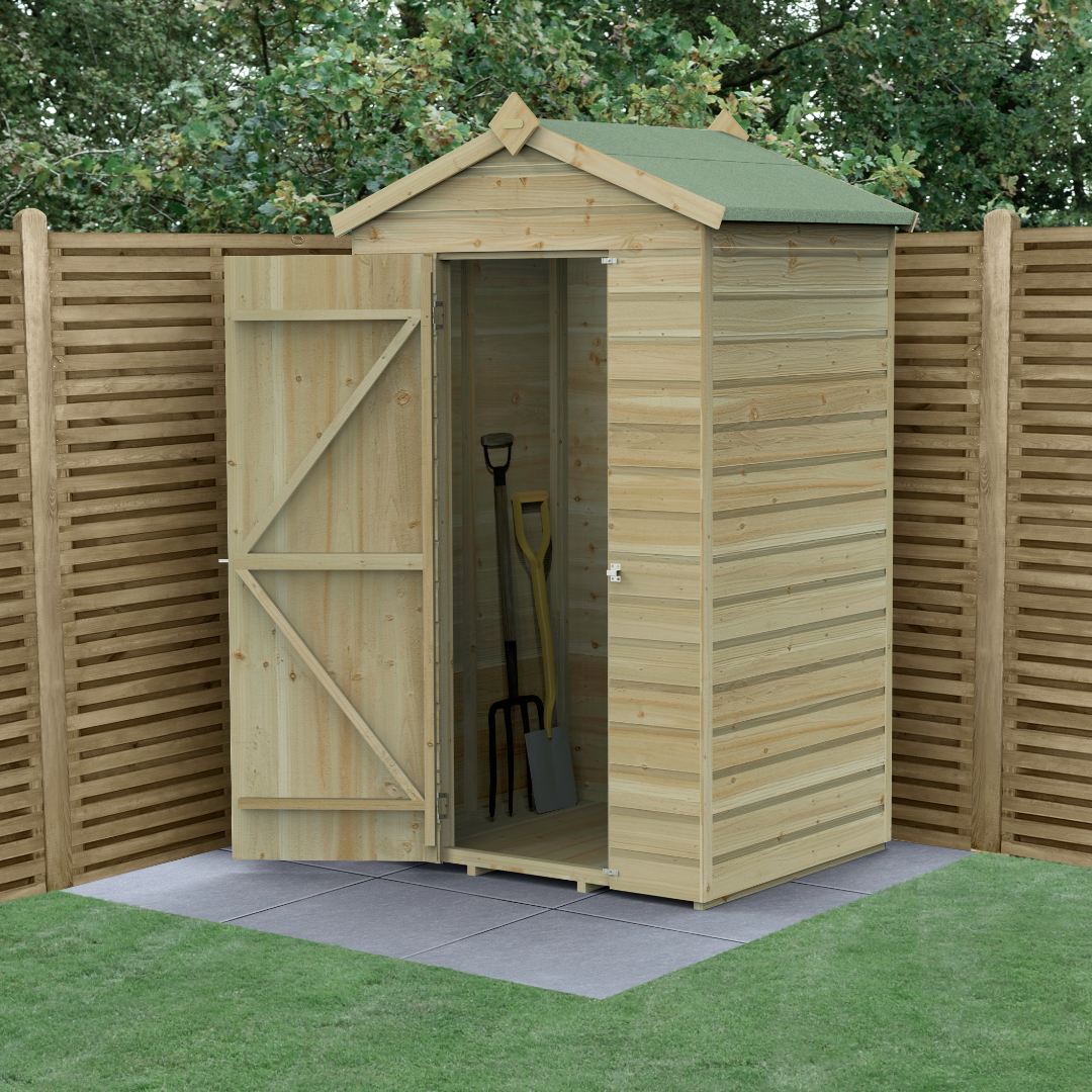 Holt 8' x 6' Pressure Treated Shiplap Modular Apex Secure Storage Shed ...