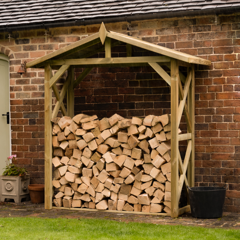 The Hartwood Spacious Apex Wall Log Storage - Which Shed?