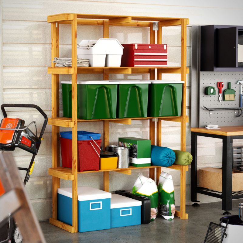 Oren Simple Assembly Wooden Shelving - Which Shed?