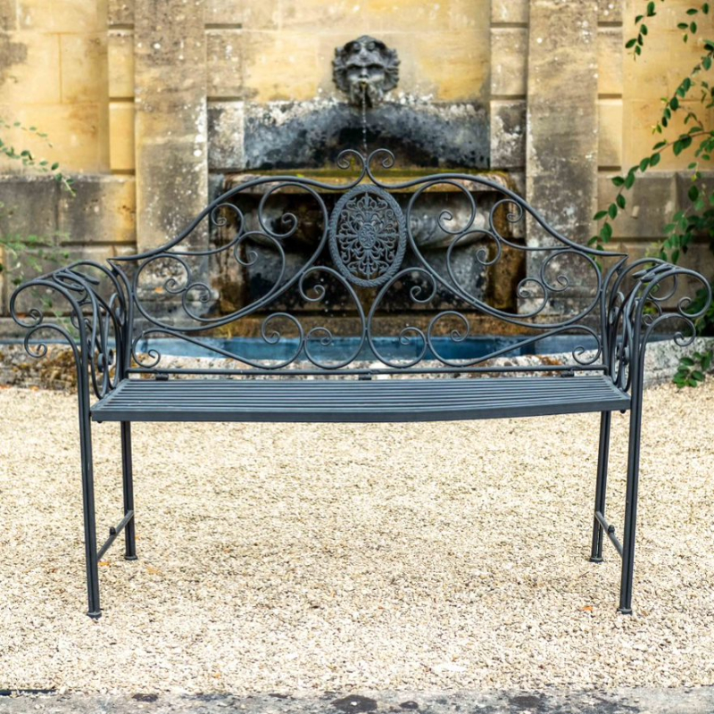 The Metal Full Tree Bench by Cream Osbourne Araya - Which Shed?