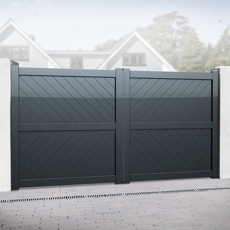 Grey Barnstaple Premium Metal Side Gate - Which Shed?
