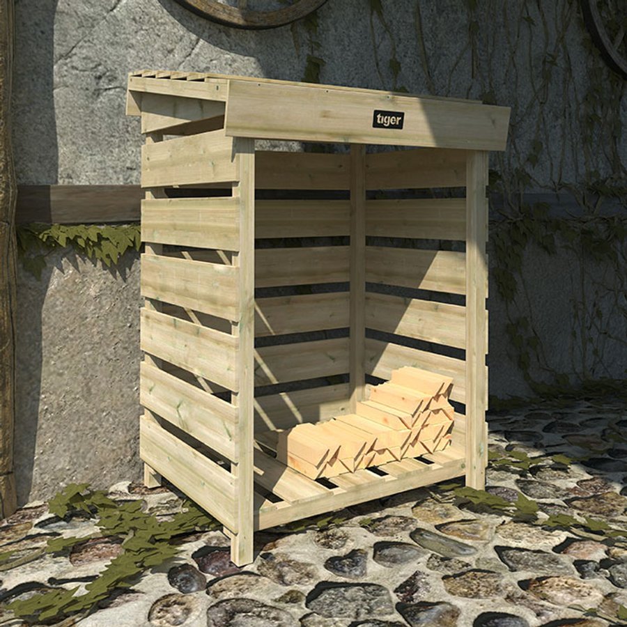 3'x2' Tiger Mini Log Store - Mini Log Store - Tiger Sheds - Which Shed?