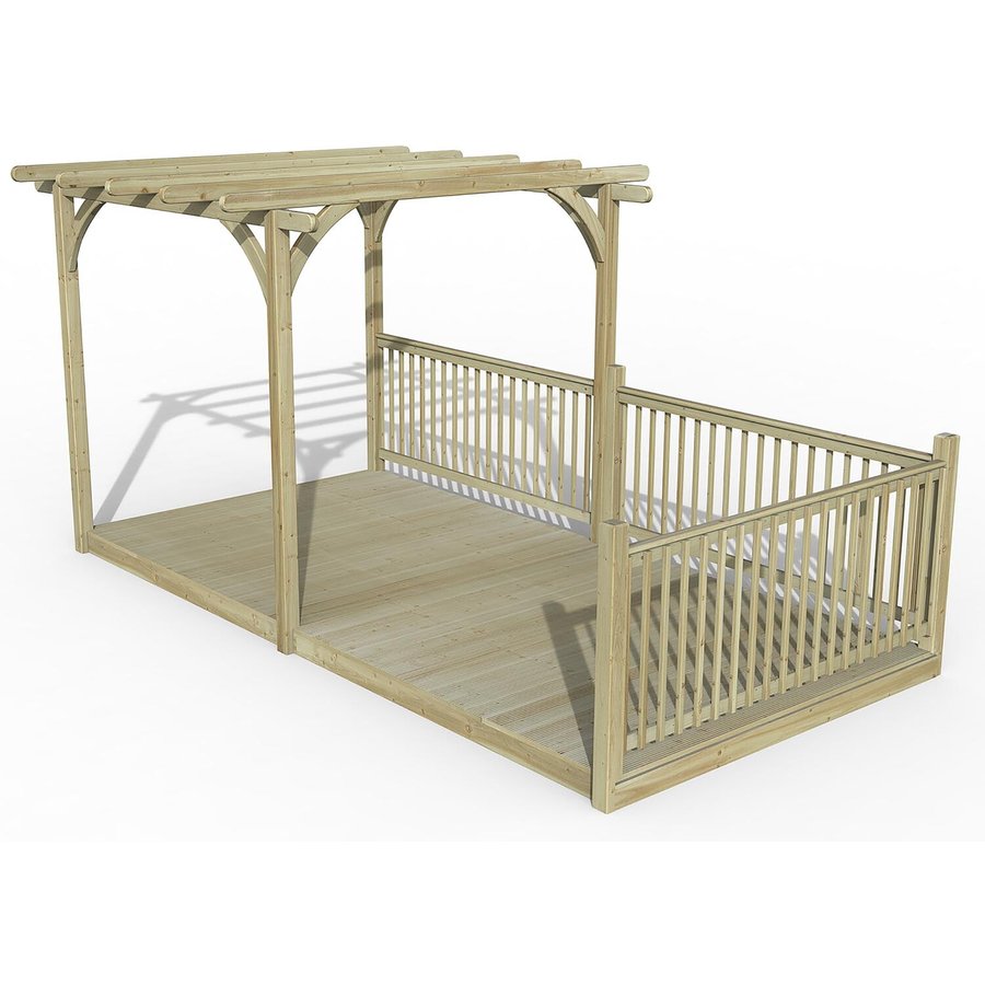 Supreme Arbor and Timber platform with Railing - 4.8m / 3 Peripheral ...