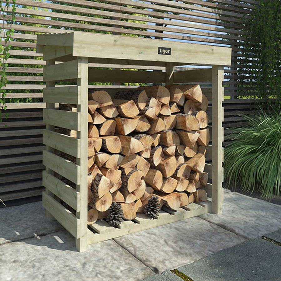 Tiger Sheds 4'x2' Log Store - Pressure Treated for Durability - Which Shed?
