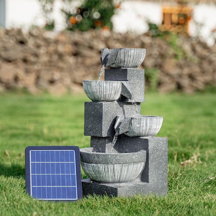 Ornamental Garden Water Fountain Bowls with Solar Power - Which Shed?